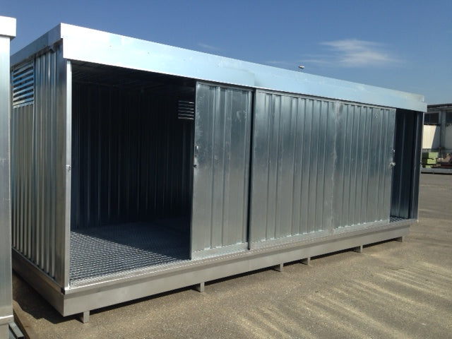 Safety containers for horizontal drum storage | Mayermoover