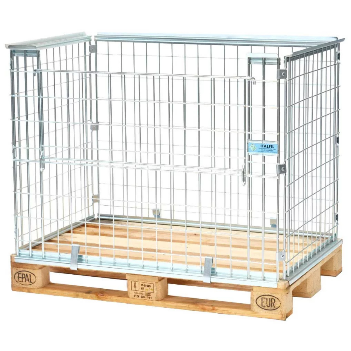 Galvanized G8 Pallet Contour Container - 1000 kg | Mayermoover