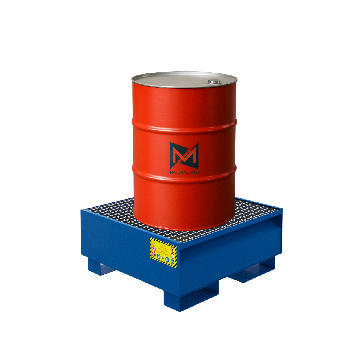 Bac de rétention pour 1 fût de 200 LT - RAL 5010 | Mayermoover